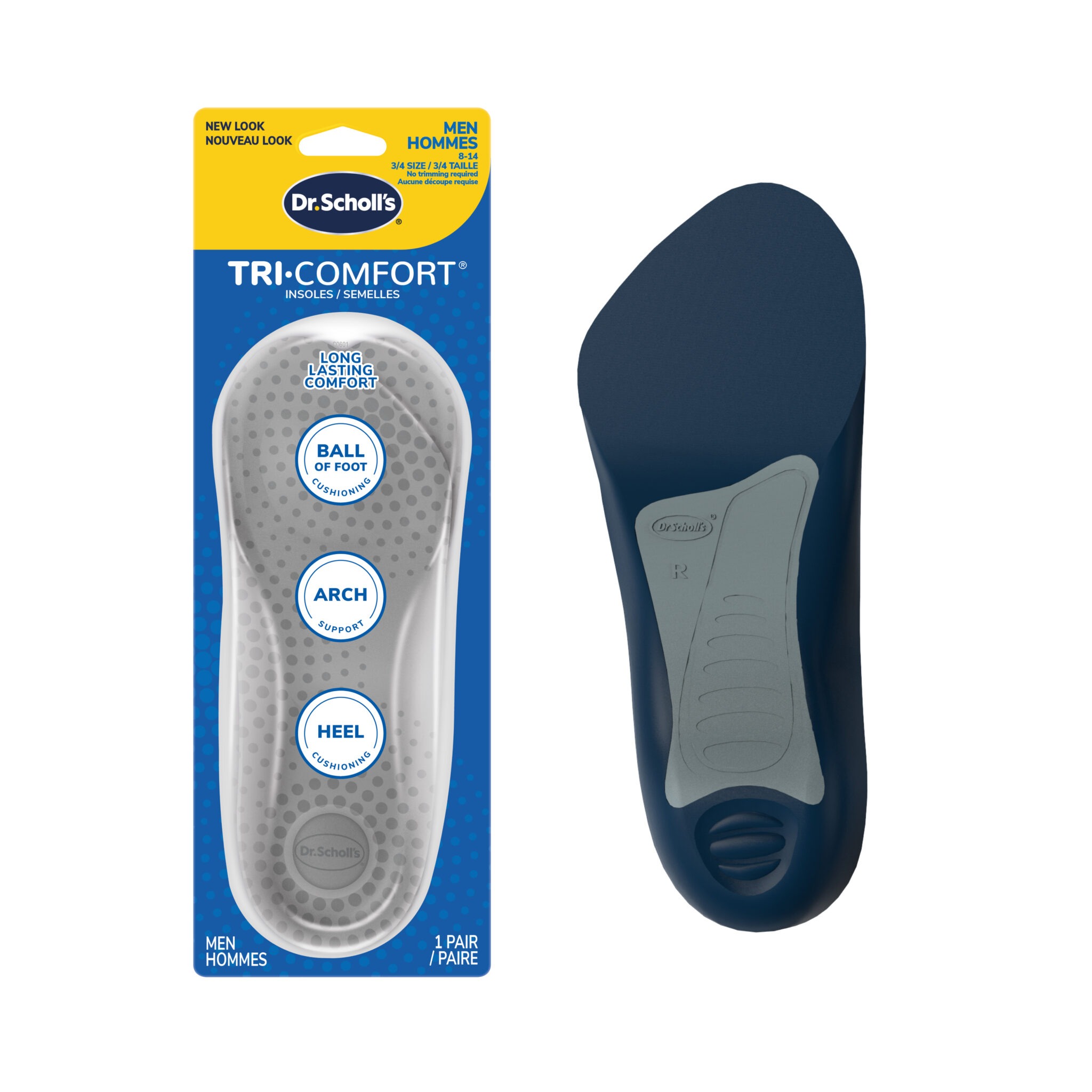 Tri-Comfort® Insoles for Heel, Arch and Ball of Foot Support Dr. Scholl's