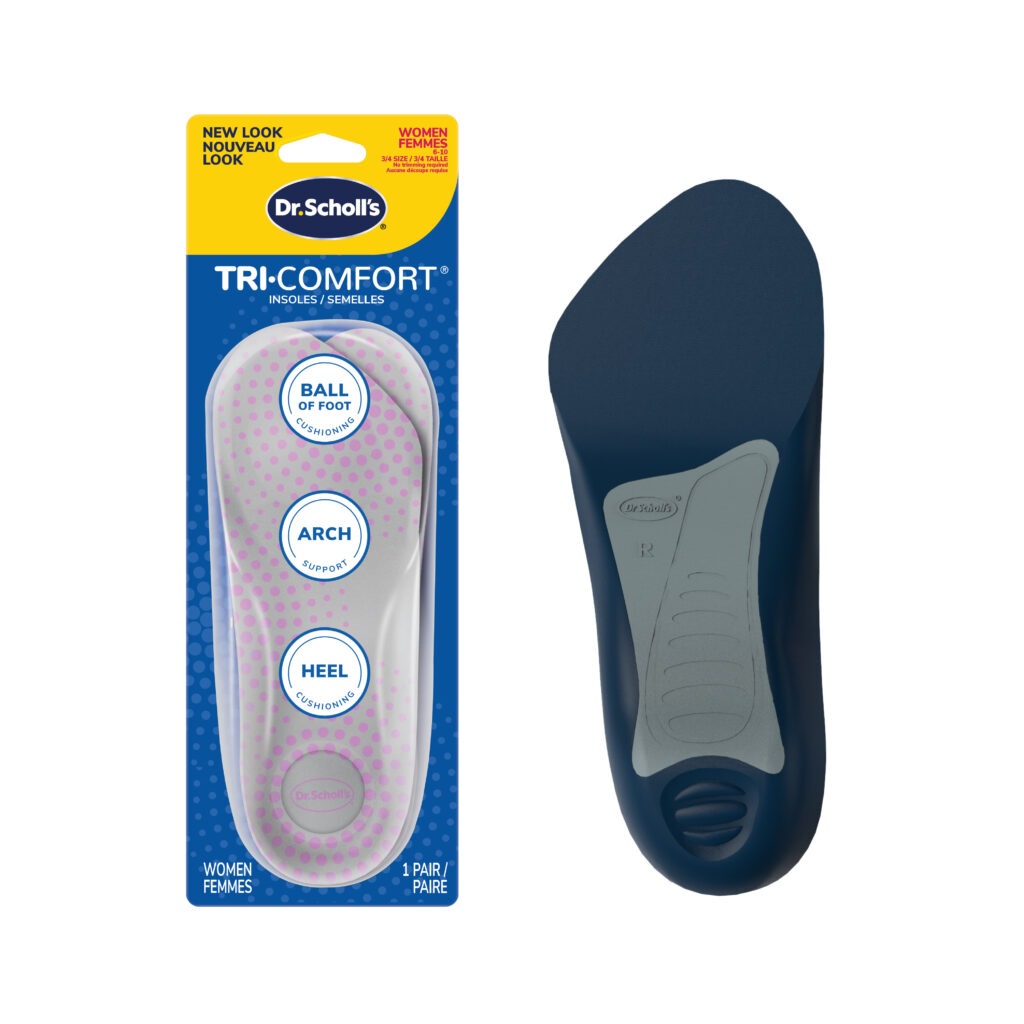 Tri-Comfort® Insoles for Heel, Arch and Ball of Foot Support Dr. Scholl's