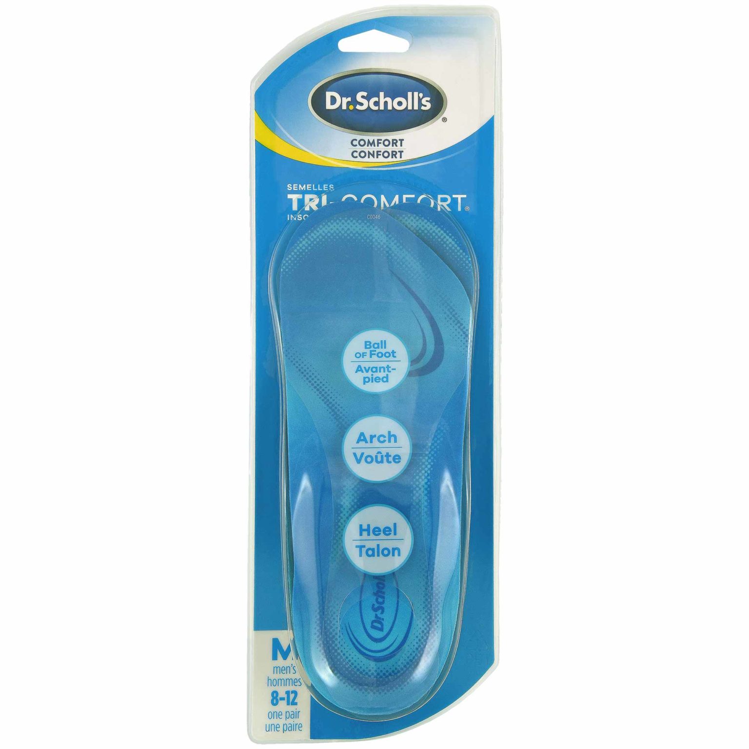 Tri-Comfort® Insoles for Heel, Arch and Ball of Foot Support Dr. Scholl's