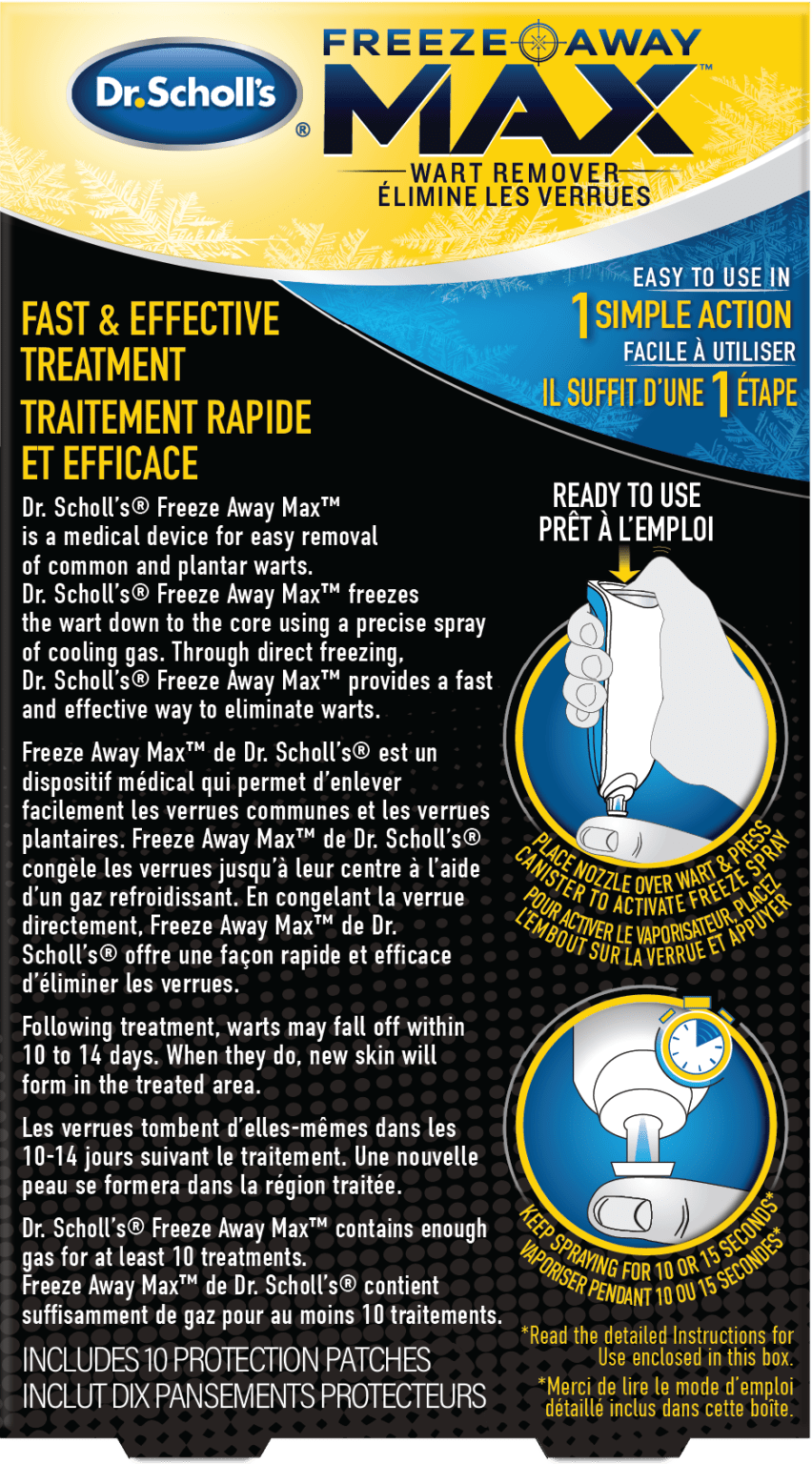 Dr. Scholl's Traitement des verrues Freeze Away Max™ Dr. Scholl's Traitement des verrues Freeze Away Max™